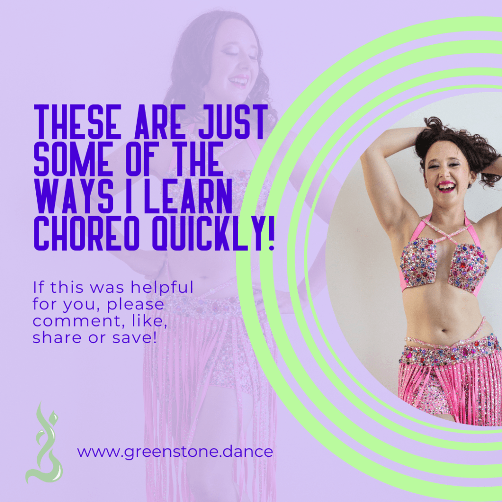 How to learn choreography quickly – Greenstone Dance Arts & Siobhan Camille